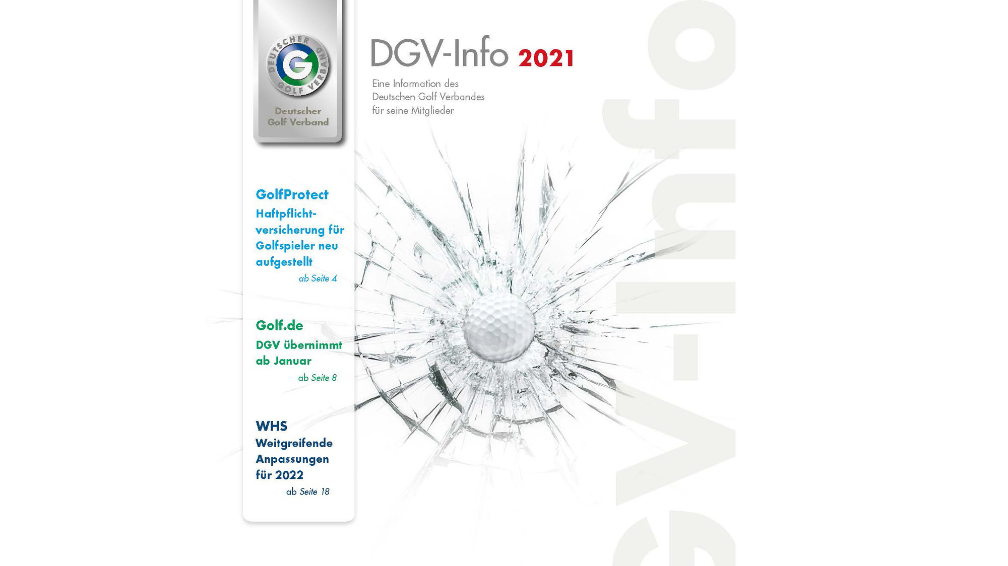 DGV-Info 2021 - Das müssen DGV-Mitglieder wissen