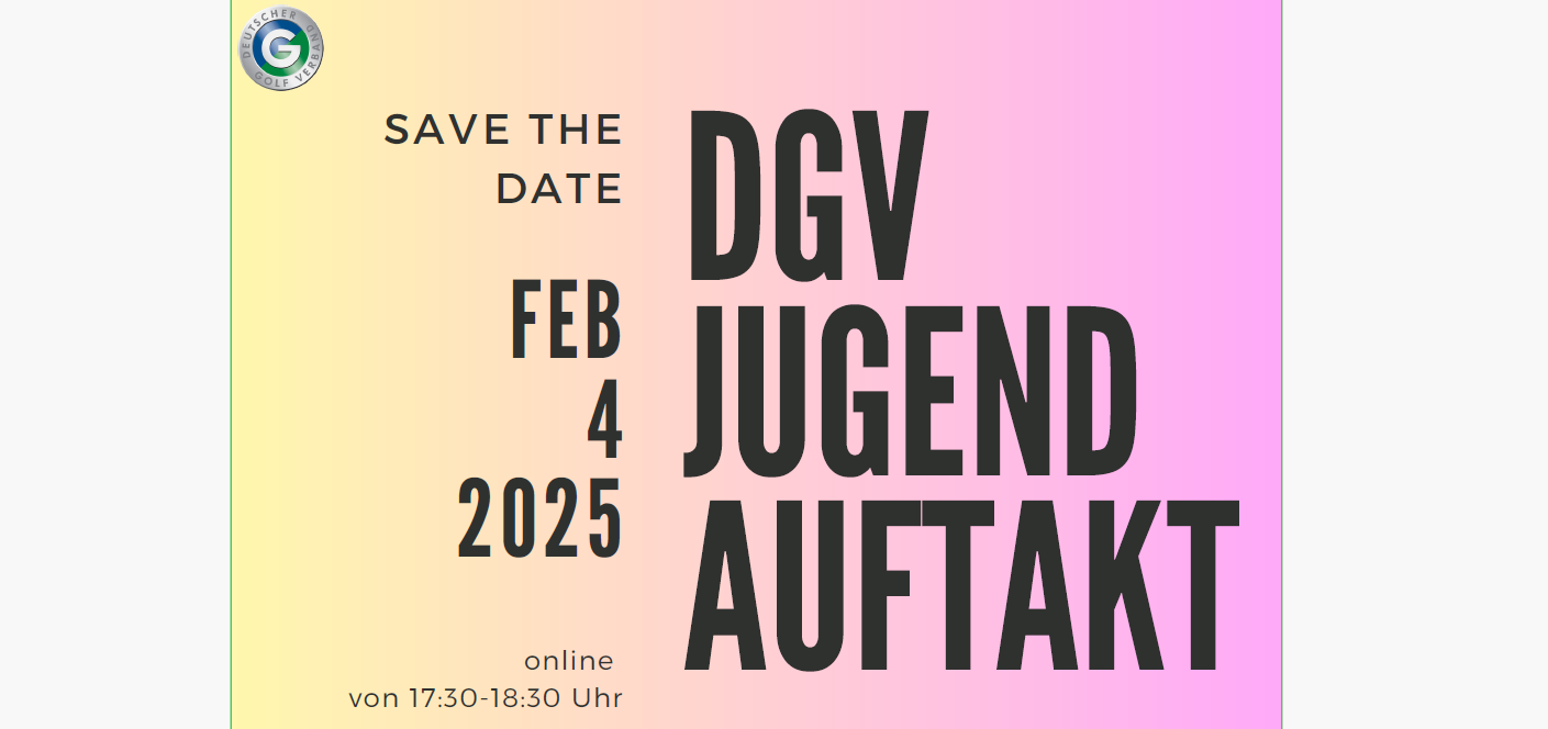 Webinar: DGV-Jugendauftakt 2025 am 4. Februar